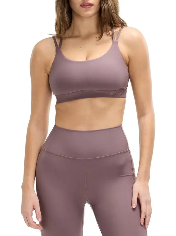 PELOTON Cadent Strappy Y Back Bra - Sparrow