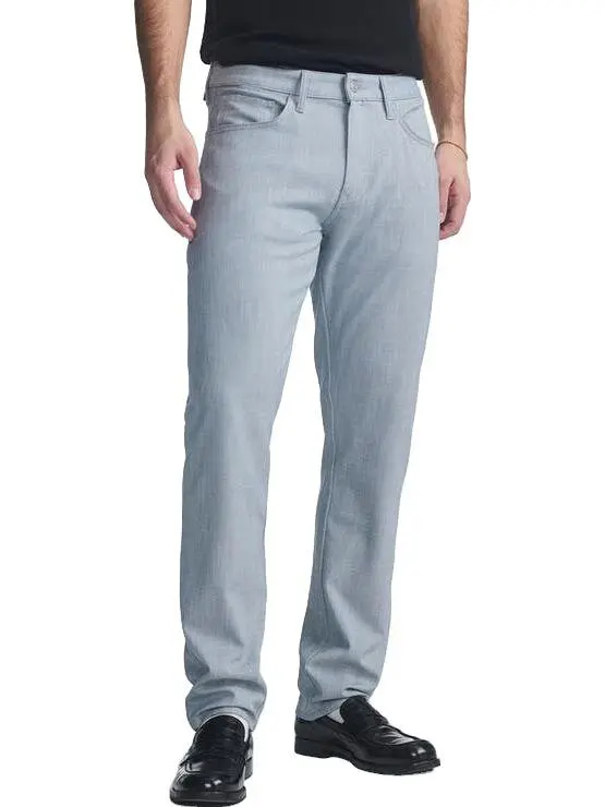 MAVI Marcus Slim Straight Leg Twill Pants - Blue Cross Hatch Twill