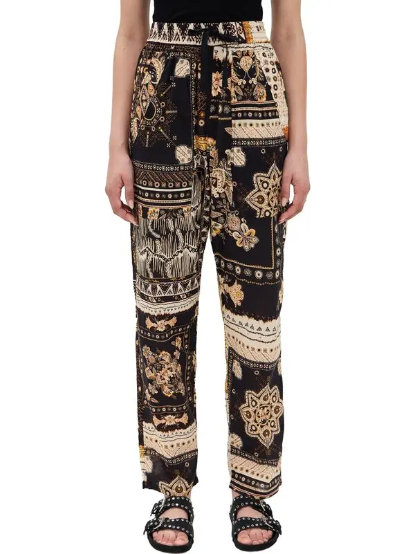 Isabel Marant Fedora Pants - Black / Ochre