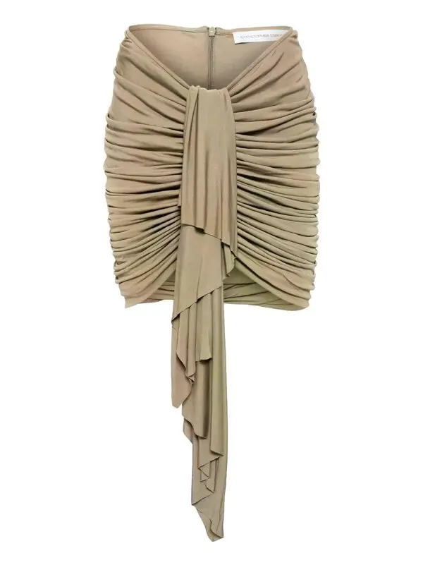 Christopher Esber Vivenda Mini Skirt - Green