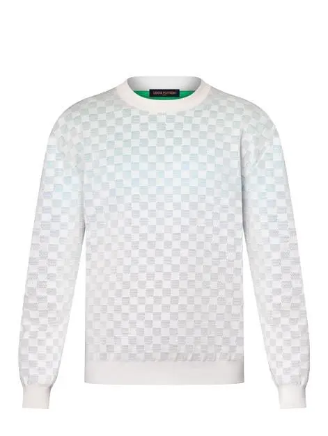 LOUIS VUITTON Damier Gradient Jacquard Pullover - Multicolor