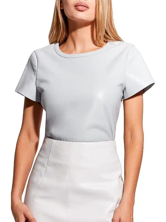AS By DF Recycled Leather Tee - Cashmere Gray