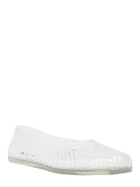 Steve Madden Gyzmo Perforated Flat - Clear
