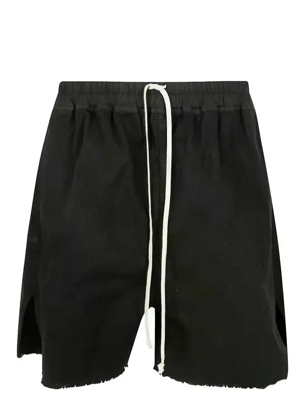 Rick Owens Fringed Shorts - Black