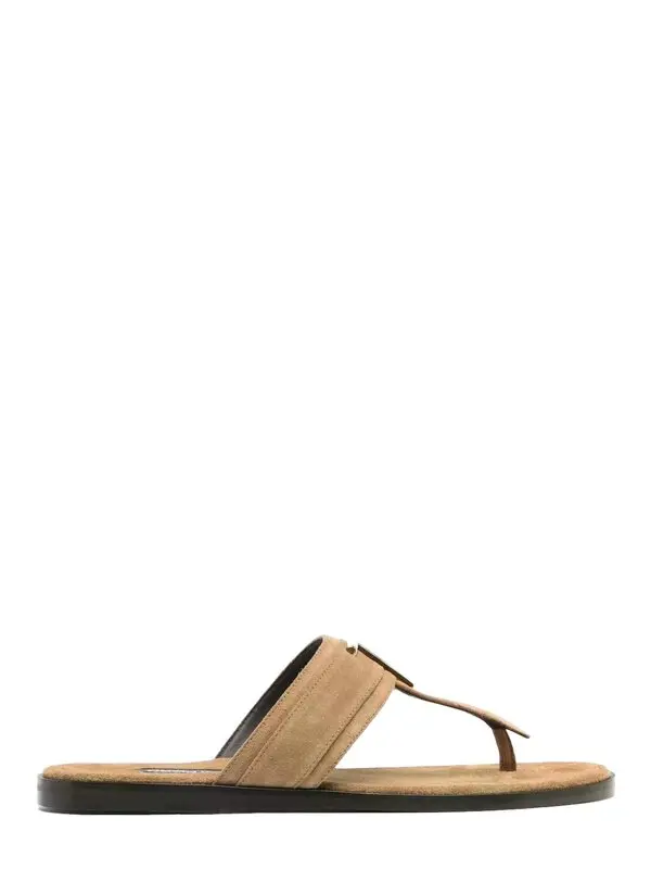 TOM FORD Suede Thong Sandals - Brown