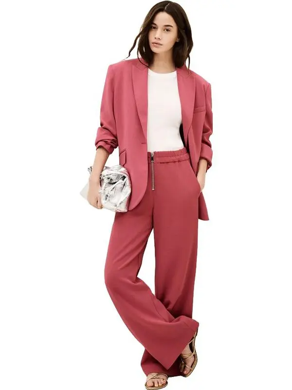 Ba&sh Carlos Wide Tailored Pants - Pink