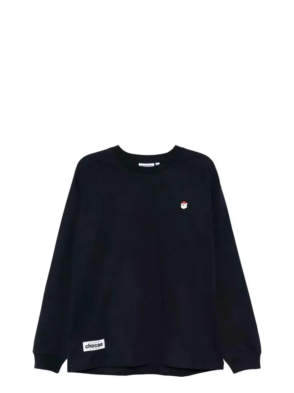 CHOCOOLATE Logo-patch T-shirt - Blue