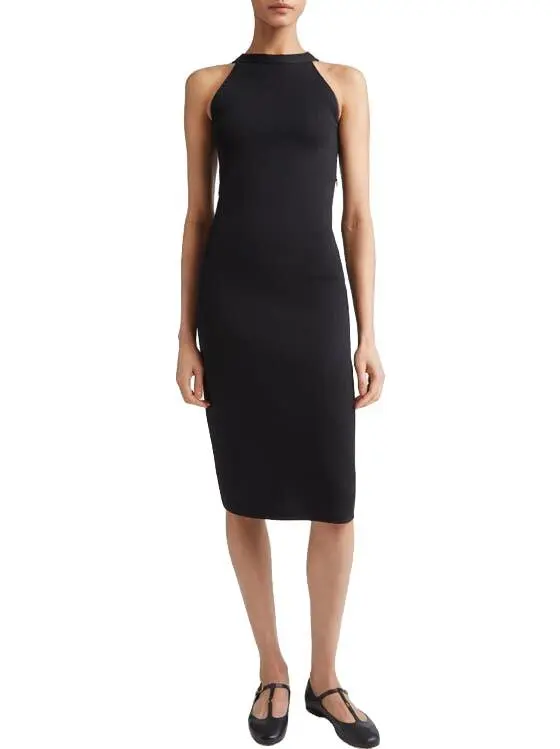MAX MARA STUDIO Max Mara Pirenei Racerback Knit Dress - Black