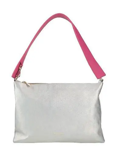 MY-BEST BAG Leather Tote With Detachable Straps - Silver