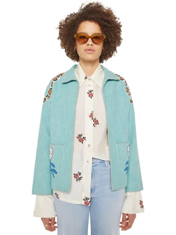 Alix Of Bohemia Francis Jacket - Teal