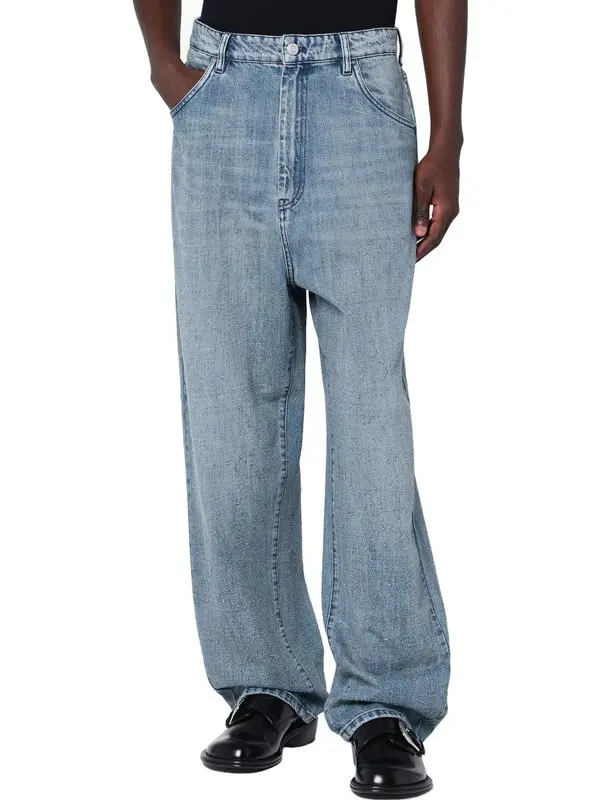 NAMACHEKO Wide Leg Jeans - Light Blue