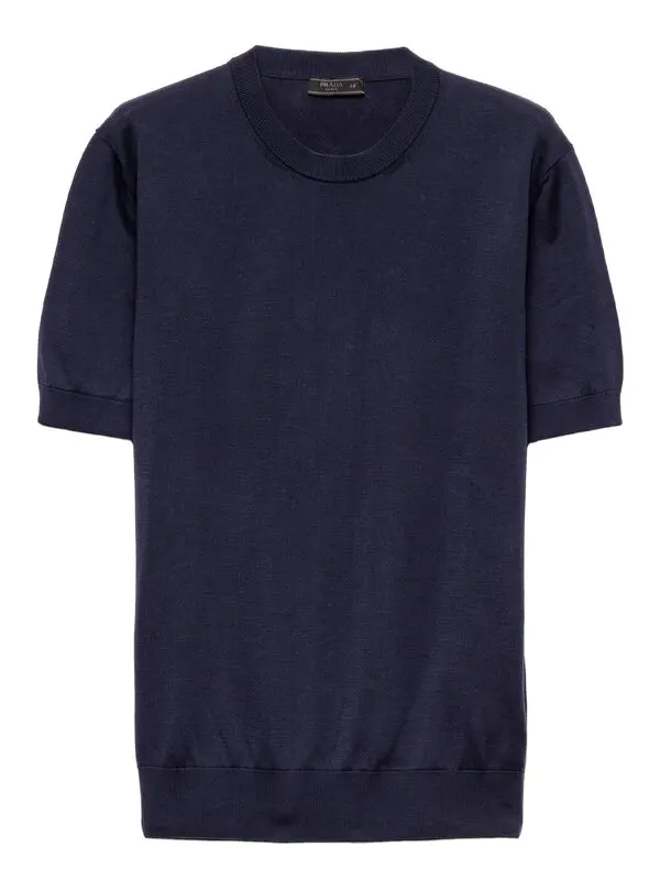 Prada Cotton Crew-neck Sweater - Blue