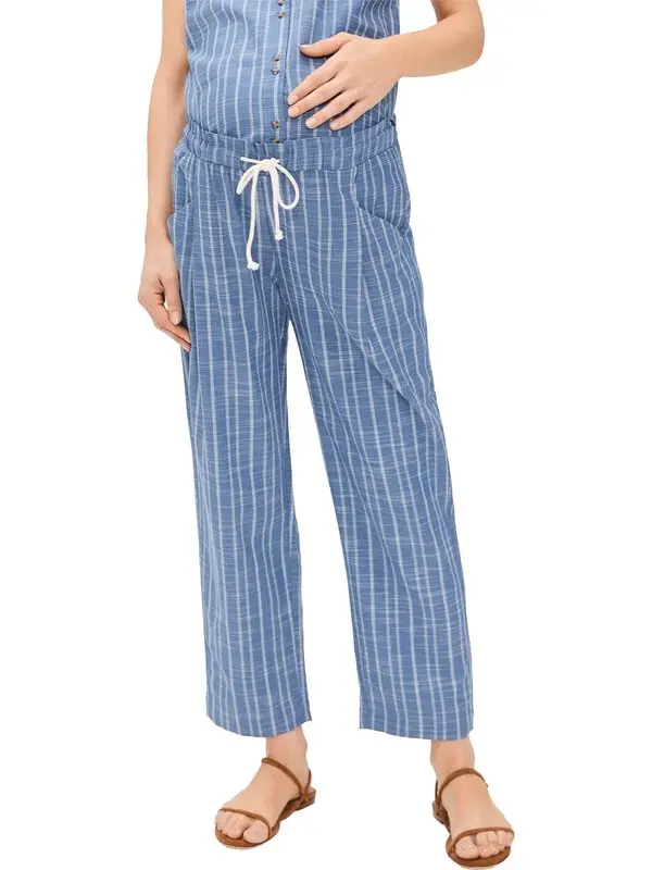 Hatch The Jude Pants - Blue/white Stripe