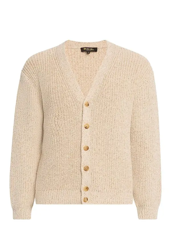 Loro Piana Meina Cotton Cardigan - J1tp Pearl Barley