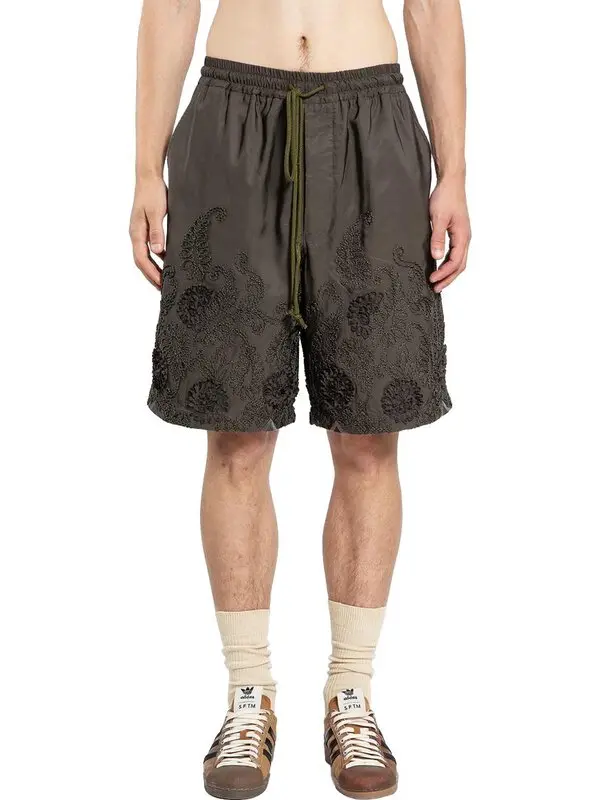 SONG FOR THE MUTE Elasticated Shorts - Green