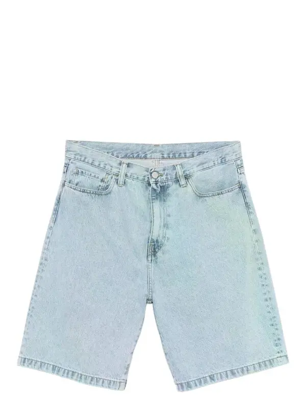 Carhartt Work In Progress Logo-detail Denim Shorts - Blue