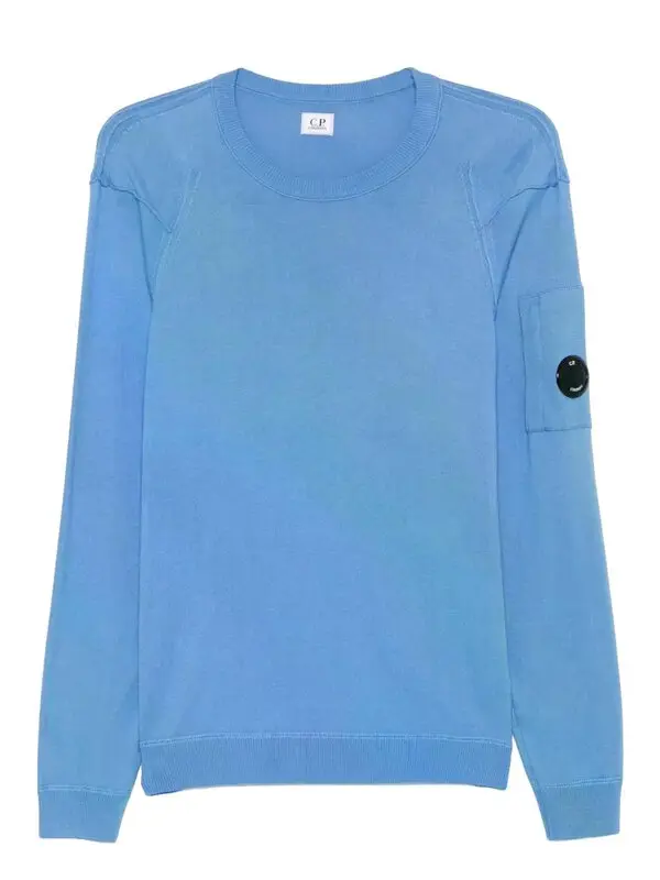 C.P. COMPANY Lens-detail Sweater - Blue