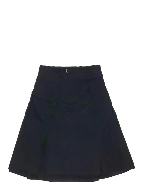 LOW CLASSIC Fluted Midi Skirt - Black