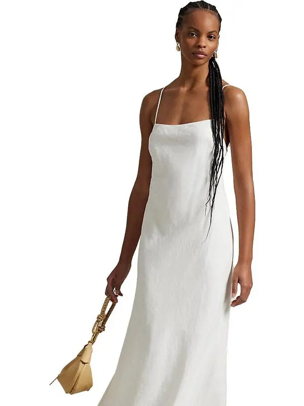 Ralph Lauren Linen A-line Dress - White