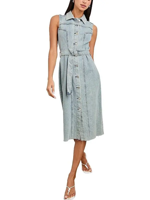 Rails Costa Denim Shirt Dress - Low Tide