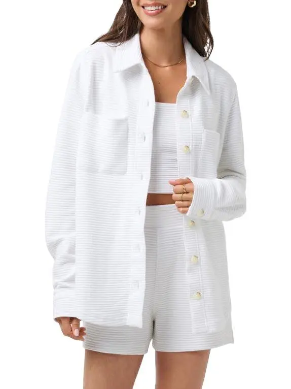Travis Mathew Yacht Me Shacket - White
