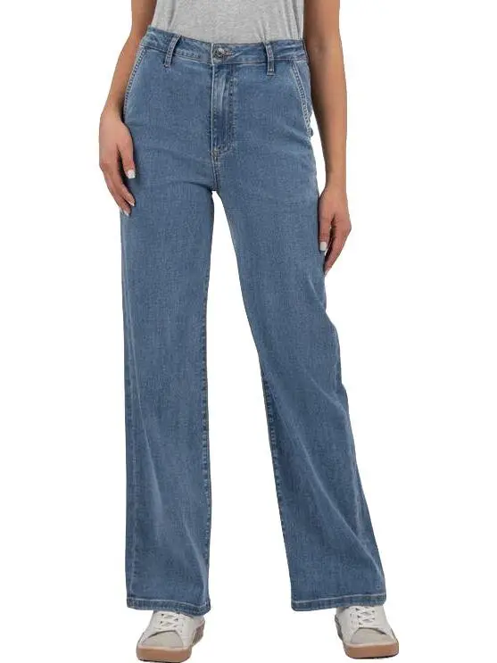 Kut From The Kloth High-waist Wide-leg Jeans - Medium Wash