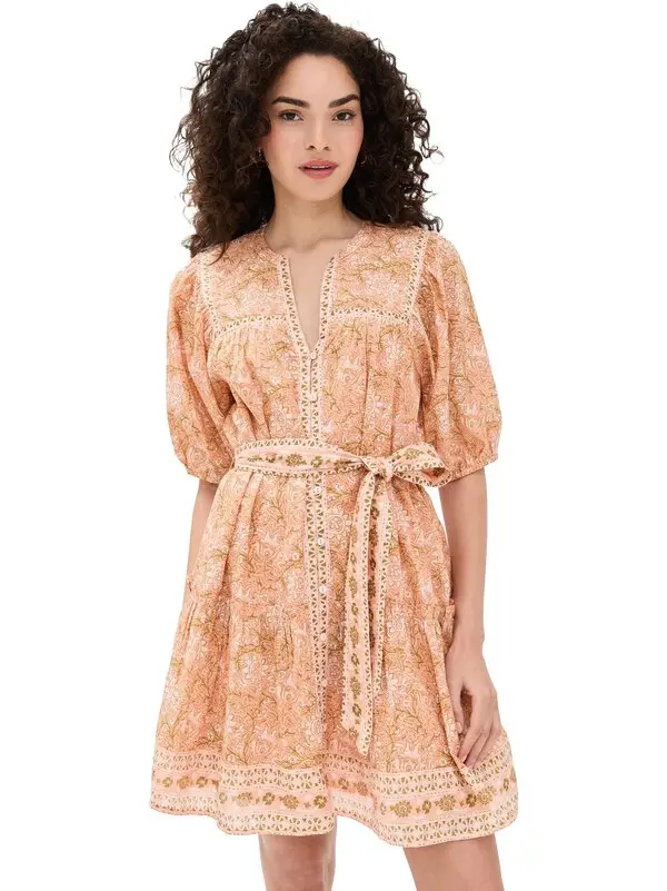 CLEOBELLA Calista Mini Dress - Cecil Blush Print