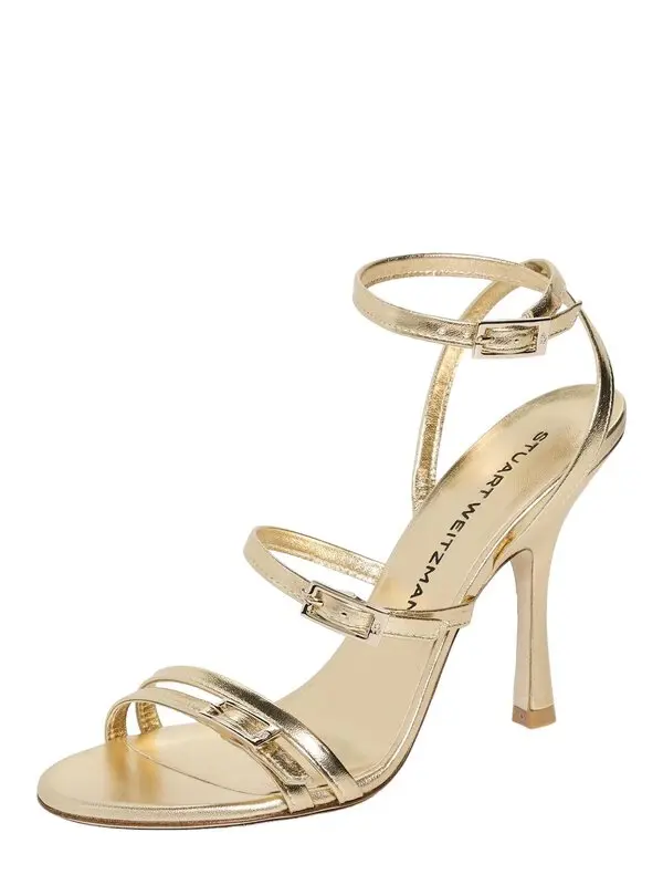 STUART WEITZMAN Georgie 100mm Heels - Golden