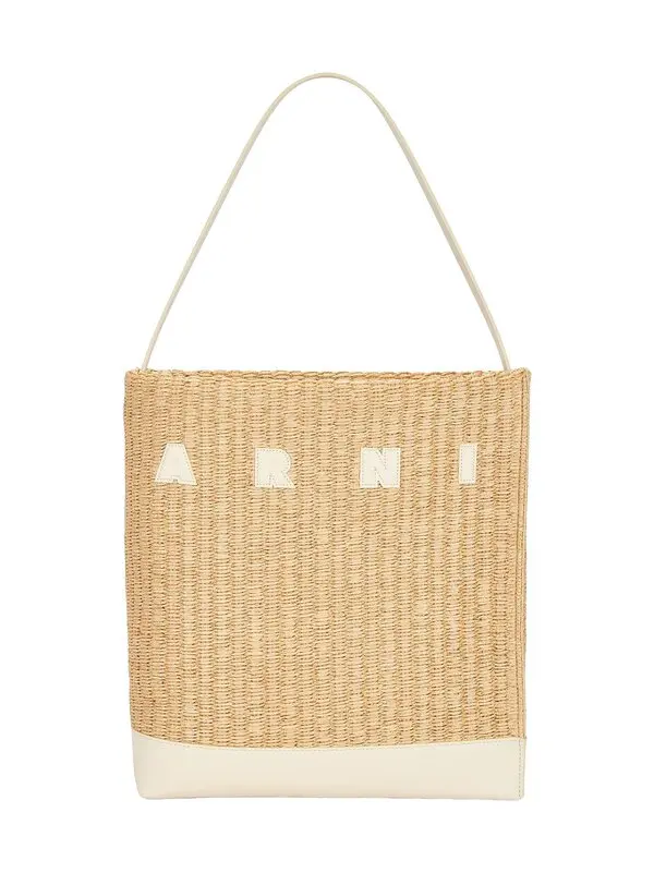 Marni Medium Museo Hobo Bag - Natural & Ivory