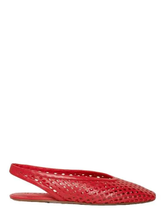 M. Gemi The Ombretta Lattice Slingbacks - Natural