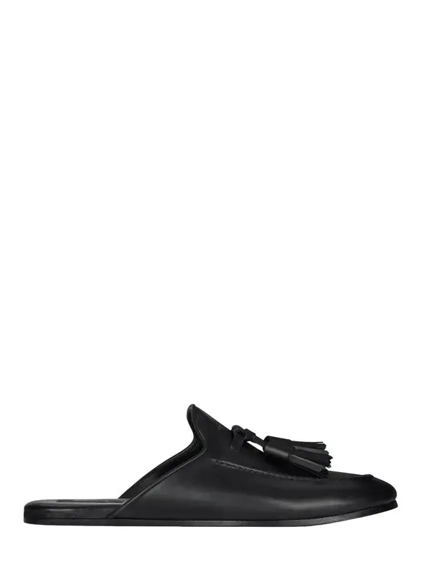 Givenchy Leather Slippers - Black