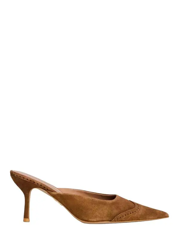 Retrofete 75mm Daphne Mules - Brown