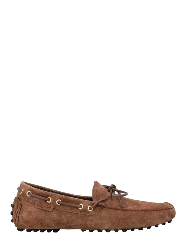 TOM FORD Rod Suede Driving Loafers - Brown