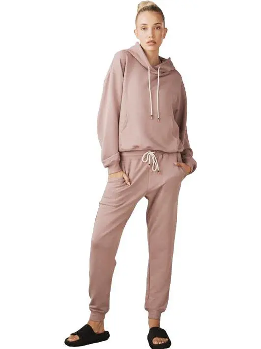 LOSANO Monterey Fleece Jogger - Pebble