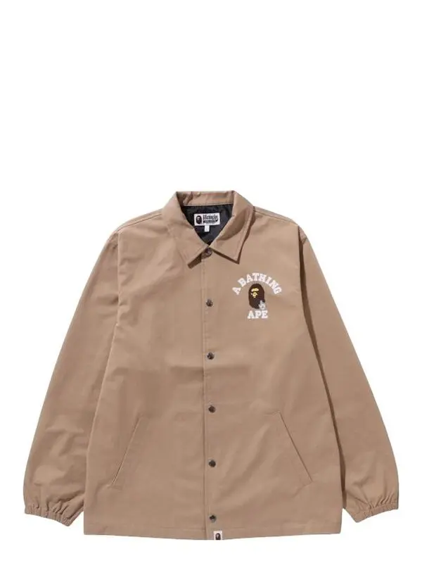 BAPE Go Ape Pointer College Coach Jacket - Beige