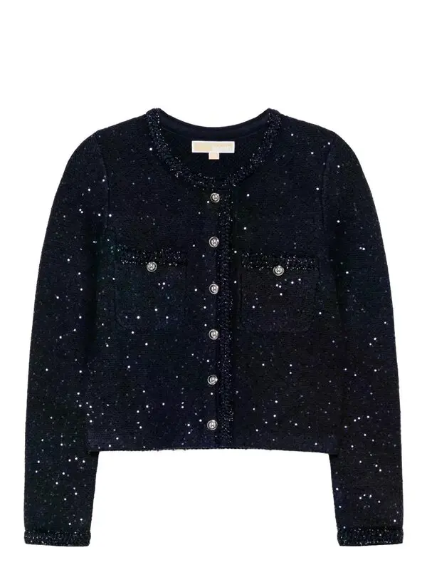 Michael Kors Sequinned Cardigan - Blue