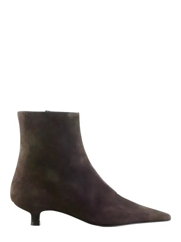 NOTABENE Elly Kitten-heel Ankle Boots - Brown