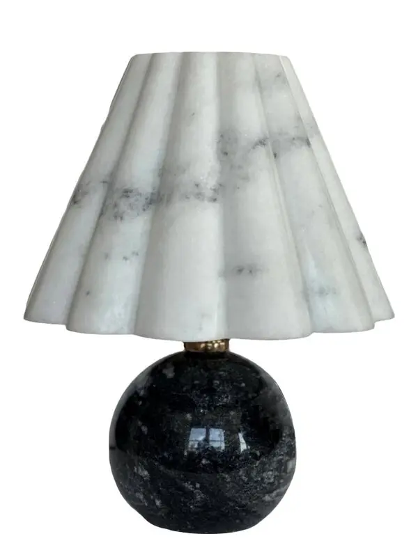 ANASTASIO HOME Pallas Table Lamp - Cloud Shade & Panther Base