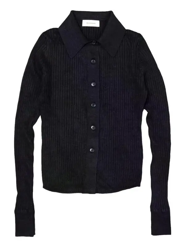 MFPEN Ribbed-knit Cardigan - Black