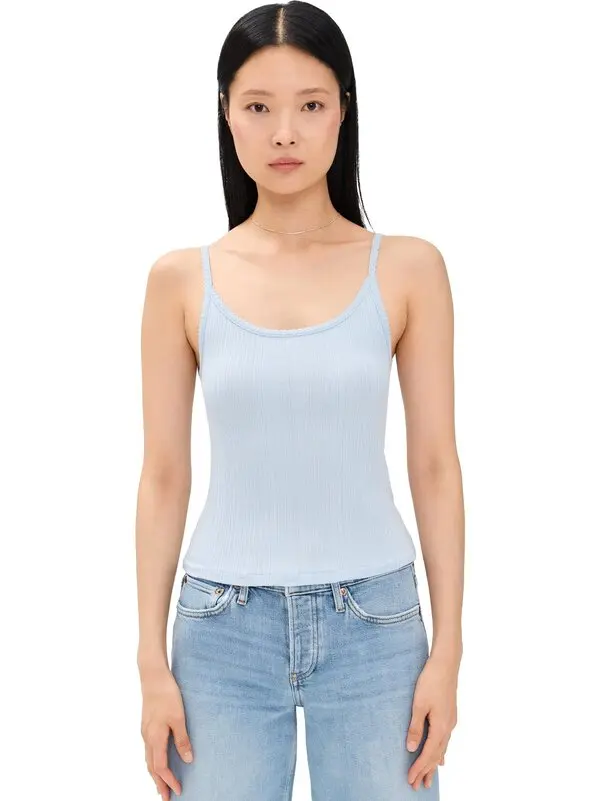 RE/DONE Variegated Jolie Tank - Light Blue