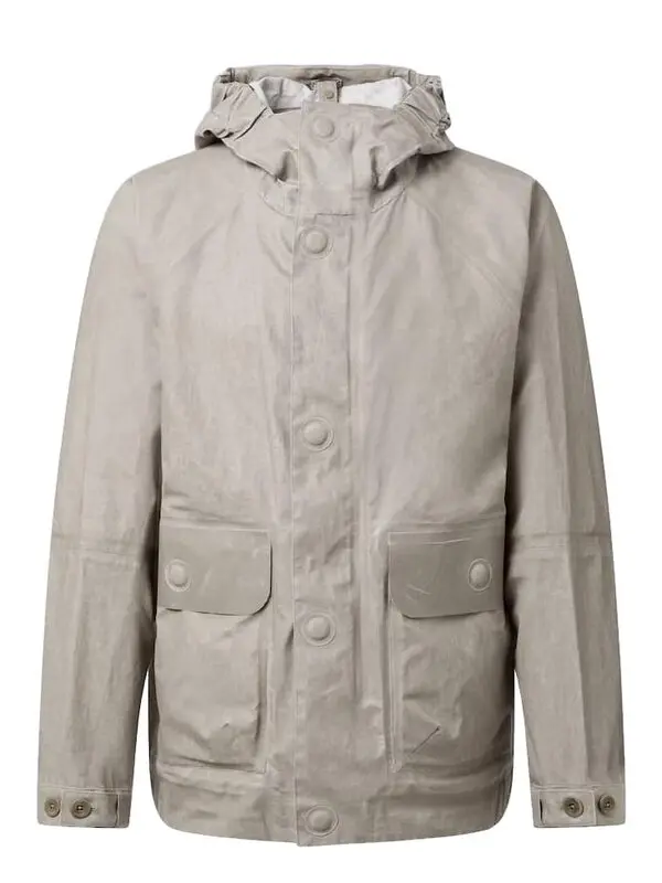 C.P. COMPANY Goggle Lens Linen Jacket - Green