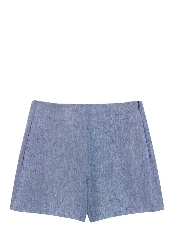 Theory Relaxed Denim Shorts - Light Denim
