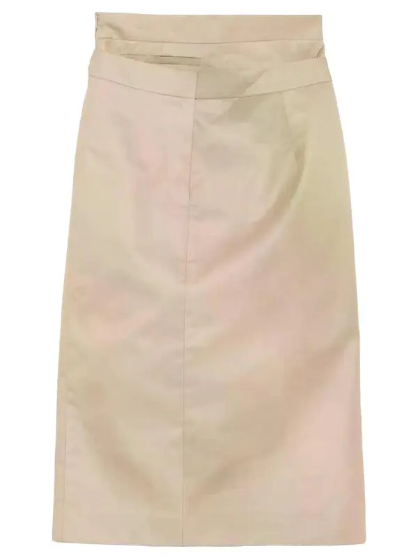 SHUSHU/TONG Twill Midi Dress - Neutrals