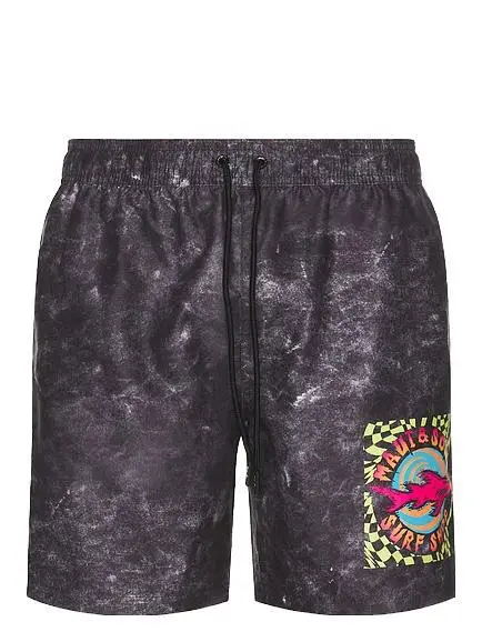 MAUI AND SONS Surf Shop Classic Swim Trunks - Black