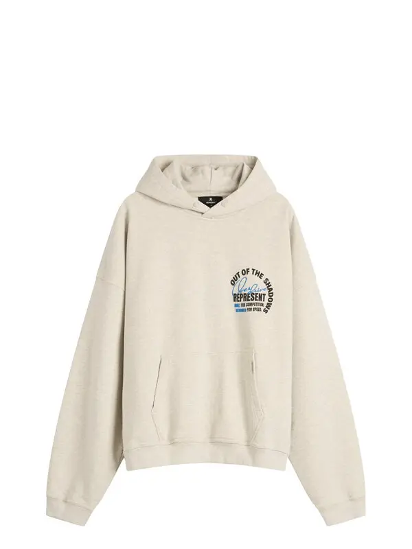 REPRESENT Out Of The Shadows Hoodie - Ice Grey Marl