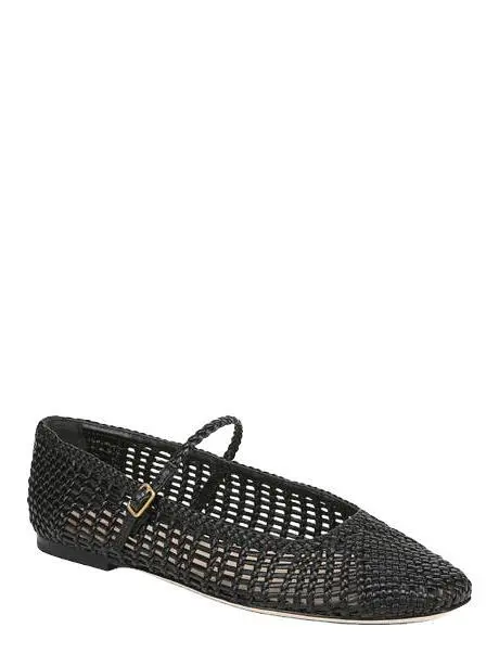 Veronica Beard Ellie Woven Flats - Black