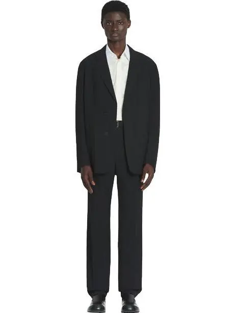 LANVIN Loose-fit Virgin Wool Jacket - Black