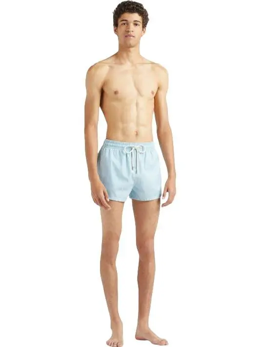 Vilebrequin Micro Rayures Tailoring Wool Swim Shorts - Topaze Bleue