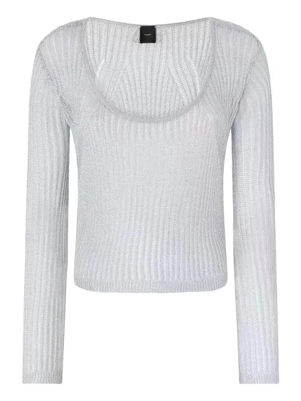 Pinko Ribbed Top - Grey