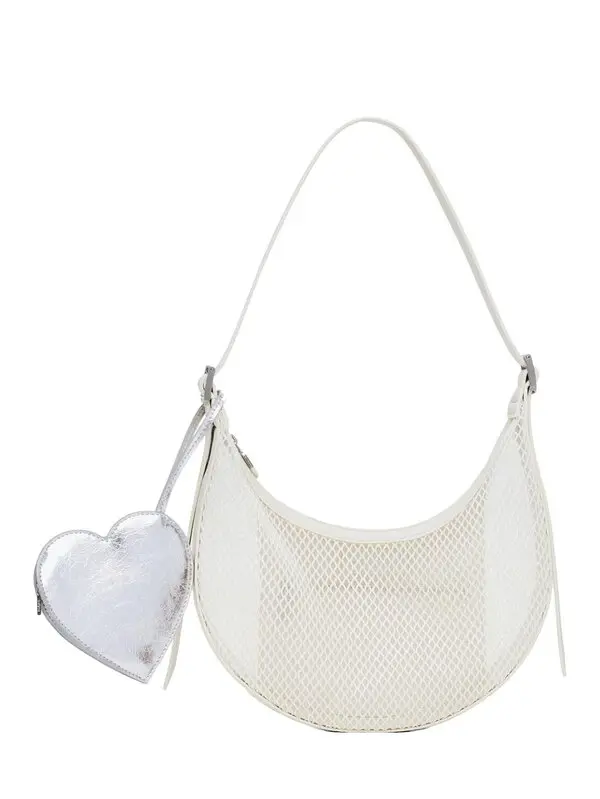 Desigual Fishnet Shoulder Bag - Light Beige